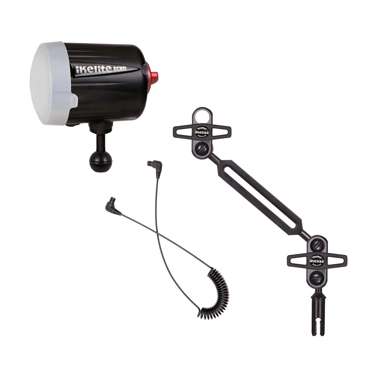 Ecko Fibre Optic Single Strobe Bundle with Ball Arm & Cord – Digital Diver